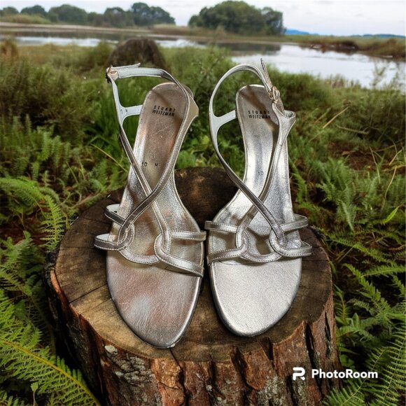 Stuart Weitzman | Shoes | Stuart Weitzman Size Strappy Kitten Heel ...